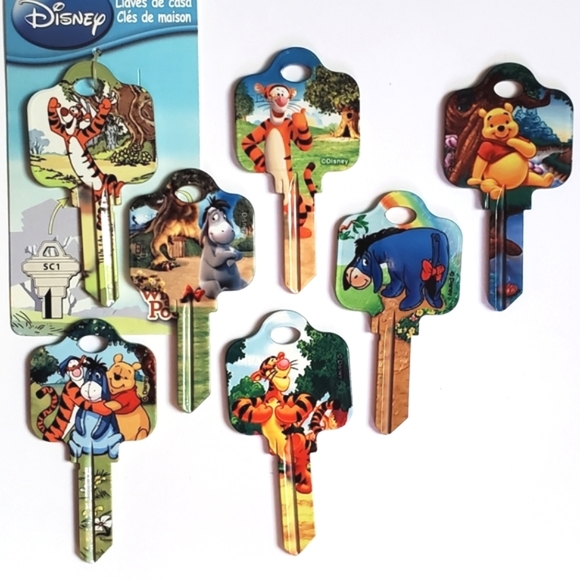 Disney | Other | Winnie The Pooh Tigger Eeyore House Keys Blank | Poshmark